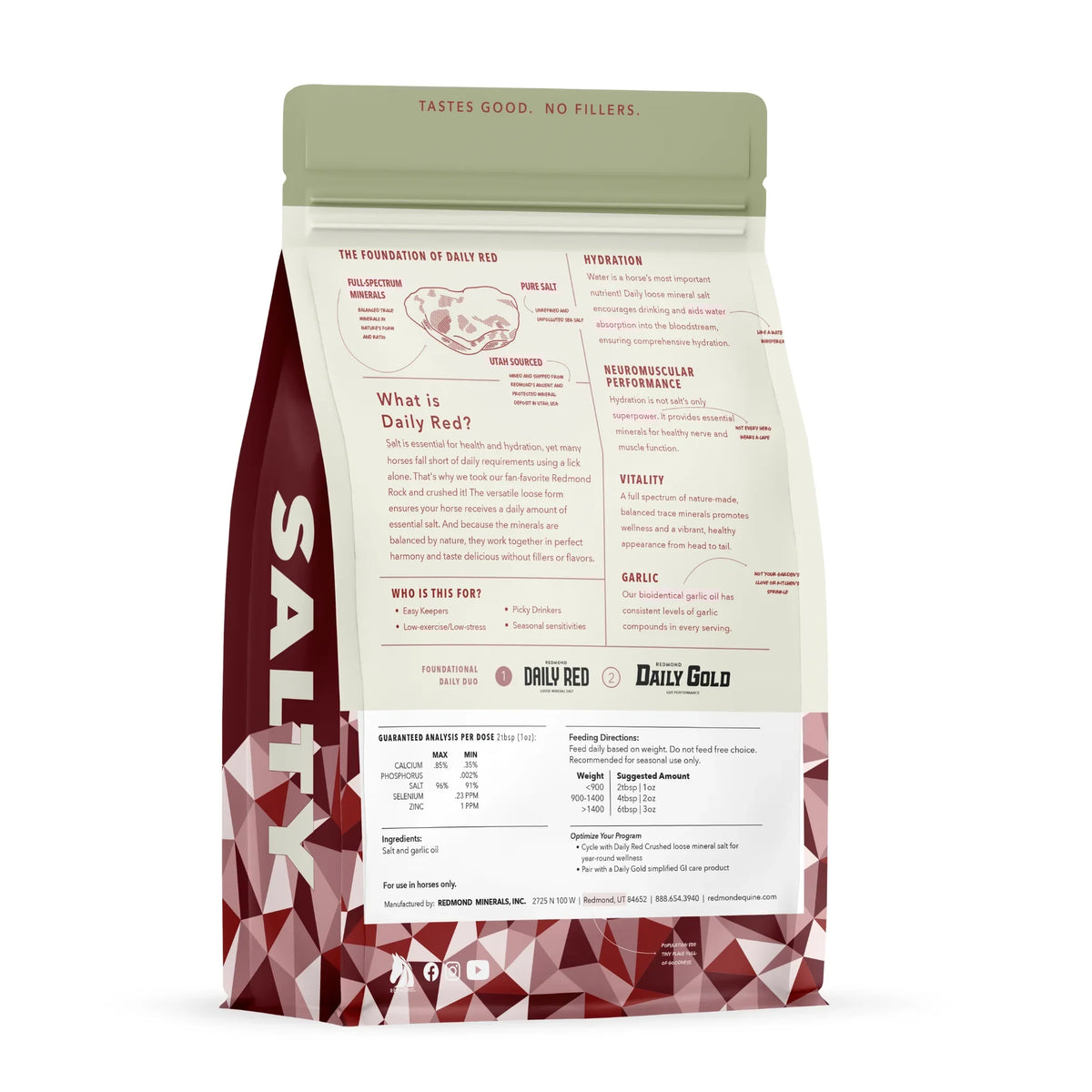 Redmond Daily Red® Crushed™ Garlic Mineral Supplement for Horses ...