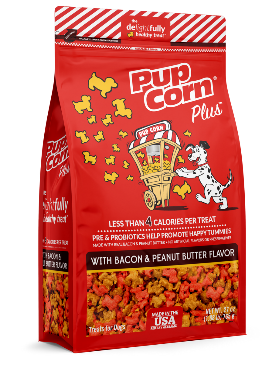 Pup Corn Plus with Bacon & Peanut Butter Dog Treats - Serving 5 ...