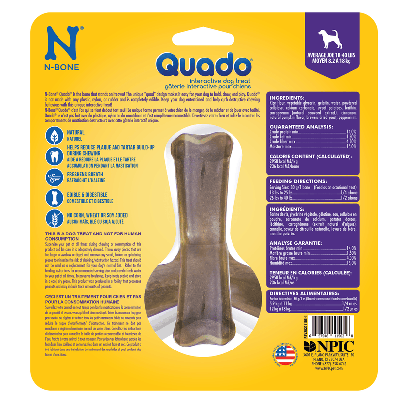 N-Bone® Quado® Interactive Bone Pumpkin Flavor - Serving 5 Locations in ...