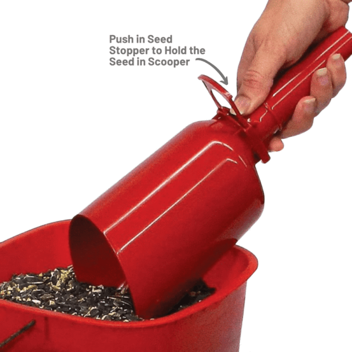 More Birds More Birds® Seed Scoop for Bird Seed with Quick-Release Seed ...