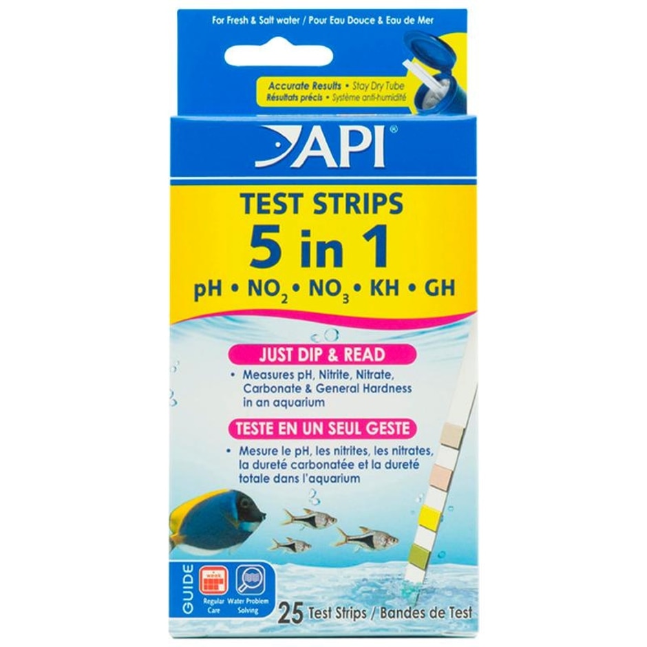 API 5 IN 1 AQUARIUM TEST STRIPS (25 COUNT) - Serving 5 Locations in OH ...